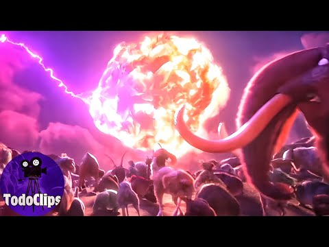 La Era De Hielo 5 | ESCENA DEL METEORITO | TodoClips 🎬
