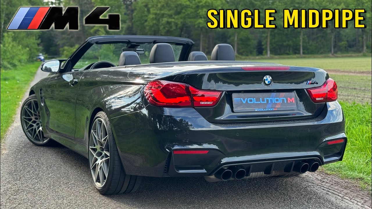 BMW M4 F83 Competition - DOWNPIPES & SINGLE MIDPIPE // REVIEW - YouTube