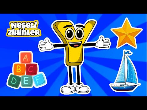 Y Harfi Şarkısı ve Renkli Animasyon | ABC Öğreniyorum - Neşeli Zihinler