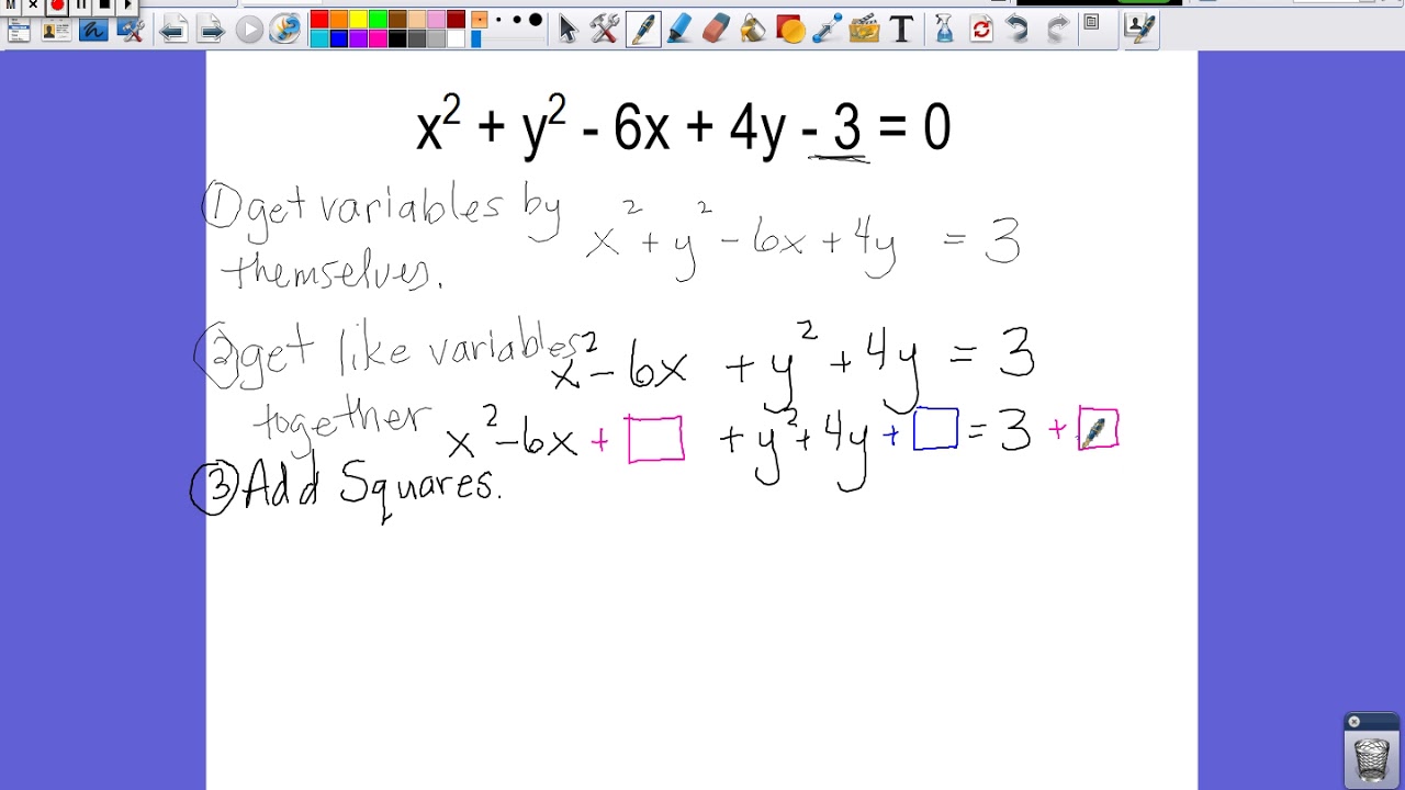 Complete The Square For Circles YouTube complete-the-square-for-circles-youtube