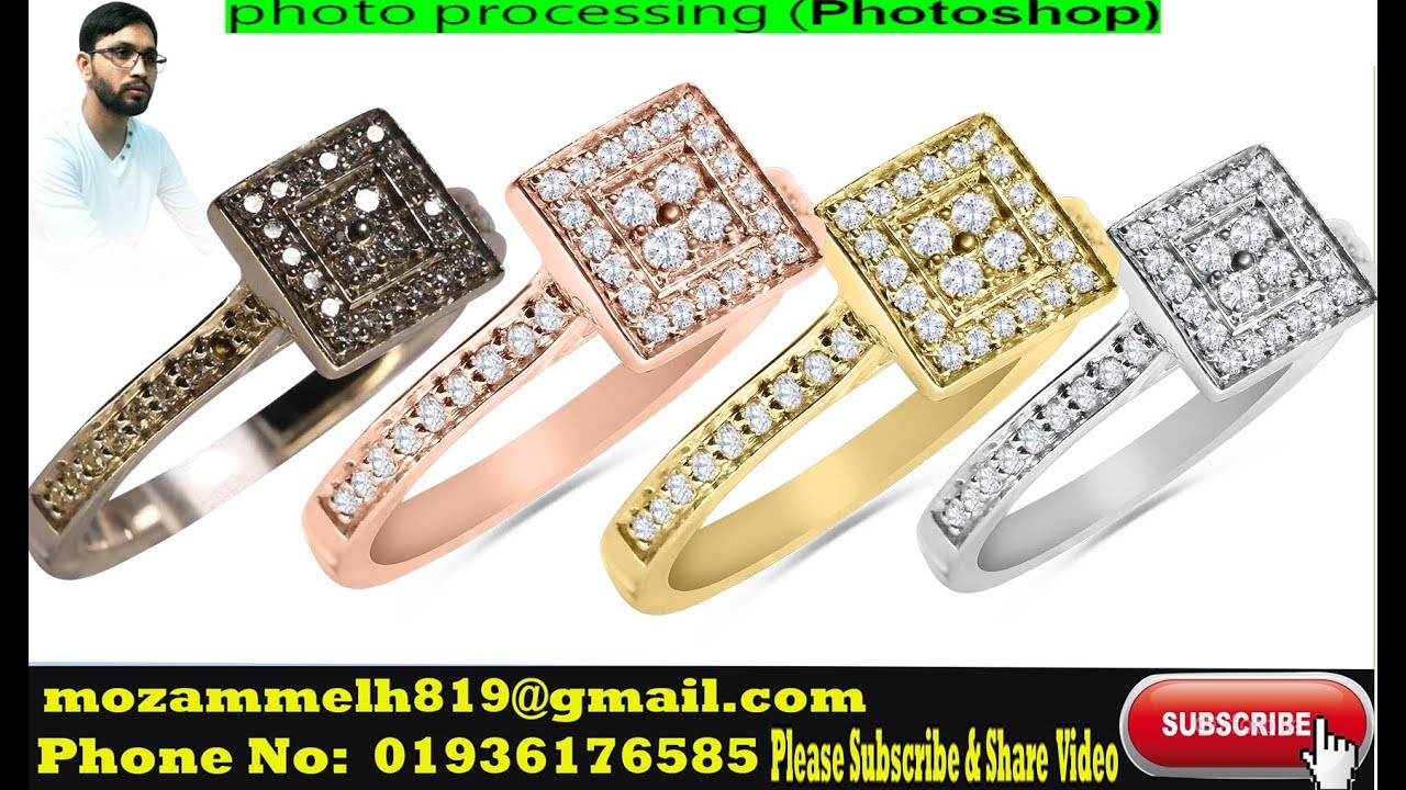 jewelry retouching tutorial in Photoshop - YouTube