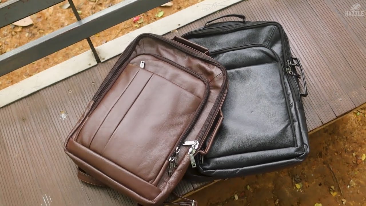 Stylish Hazzle Leather Backpack | OVC - YouTube