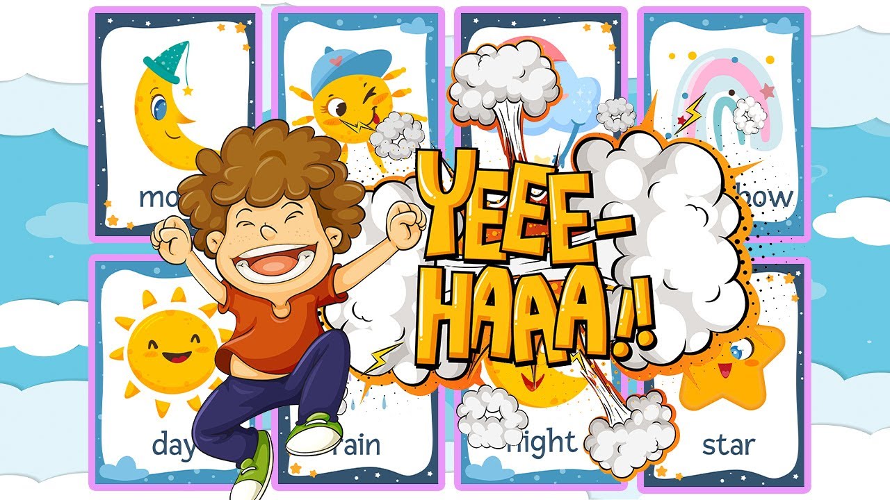 Weather Flashcards | Cartoon for Kids - YouTube