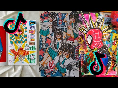 ART SKETCHBOOK 📖 TIKTOK compilation [NO OUTROS] | Read desc #129