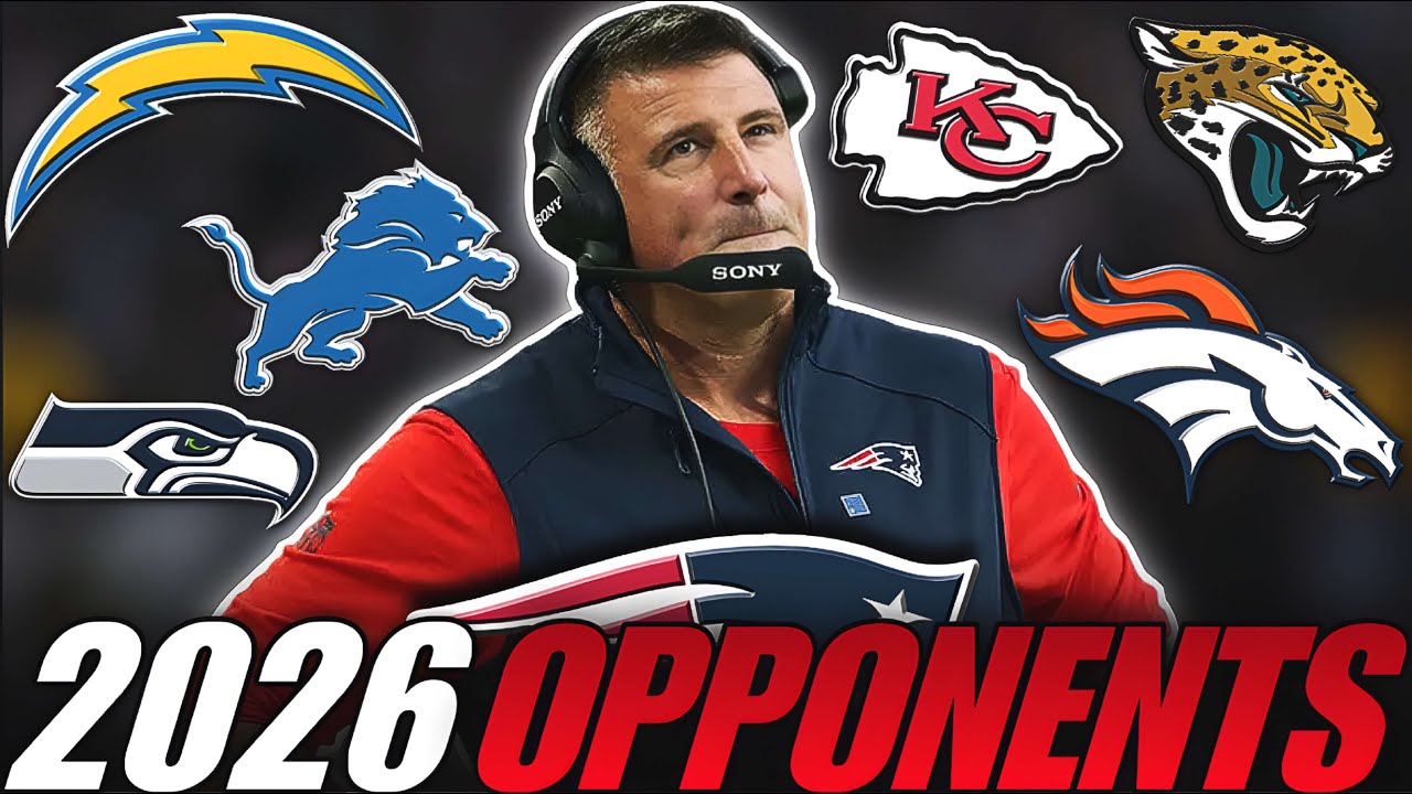 Patriots 2026 Opponents Revealed | Packers, Chiefs, Lions, Bills ...