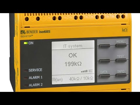 Bender iso685 Insulation Monitoring Device .#insulation #Resistance #switchgear - YouTube
