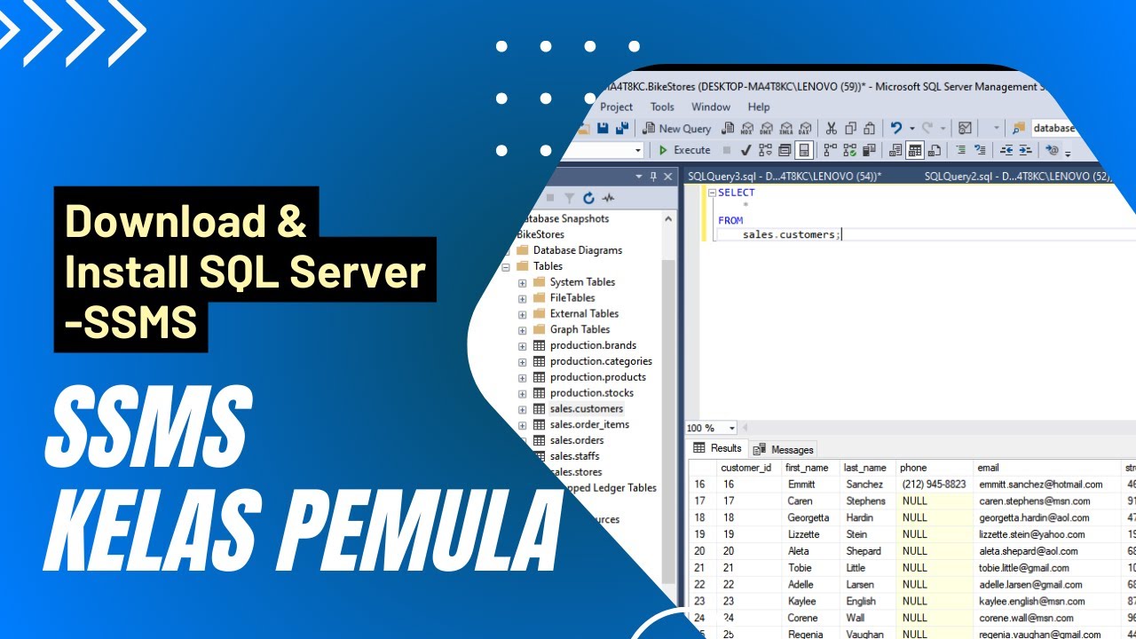 Tutorial Download+Install SQL Server & SSMS Bahasa Indonesia - YouTube
