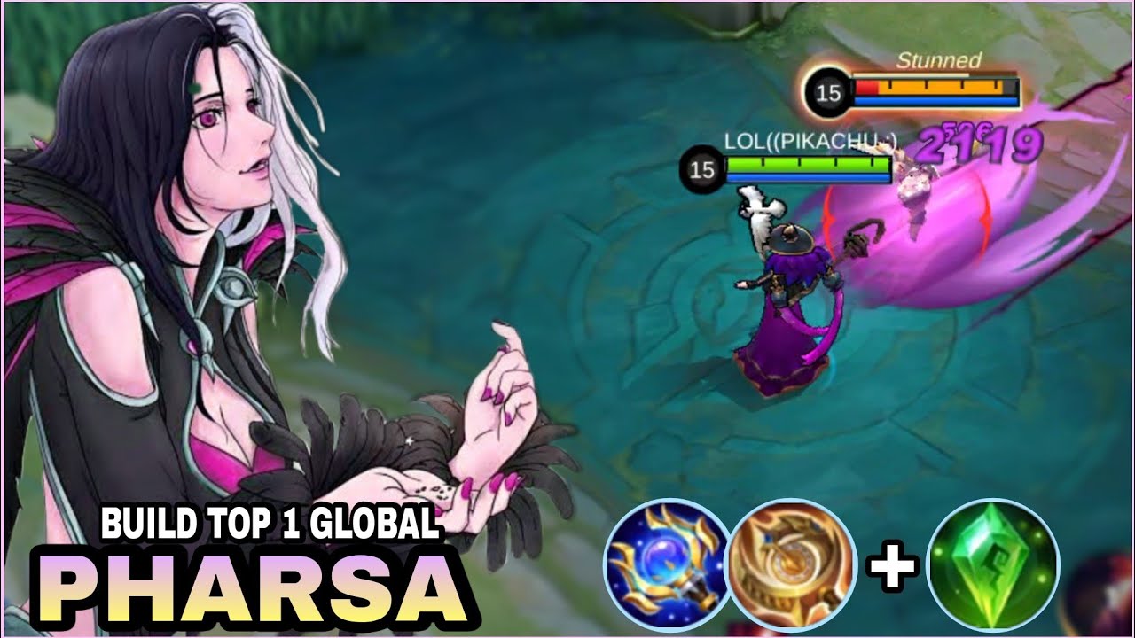 PHARSA BEST BUILD 2022 | INSANE DAMAGE | BUILD TOP 1 GLOBAL PHARSA ...
