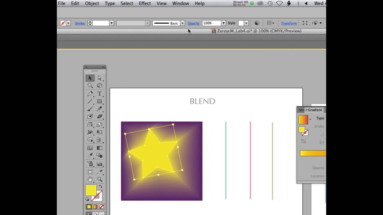 Adobe Illustrator CS6 Assign 4 Part 1: Blend - YouTube