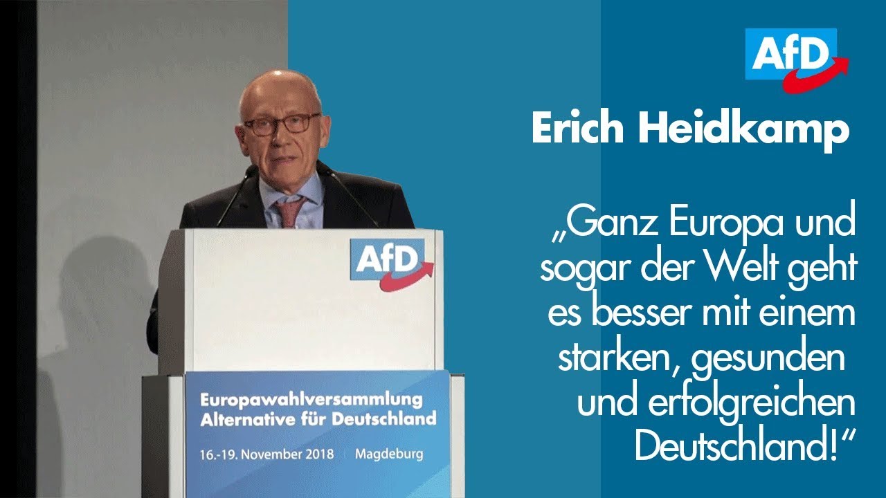 Erich Heidkamp | EU-Wahl '19 - Listenplatz 12 - YouTube
