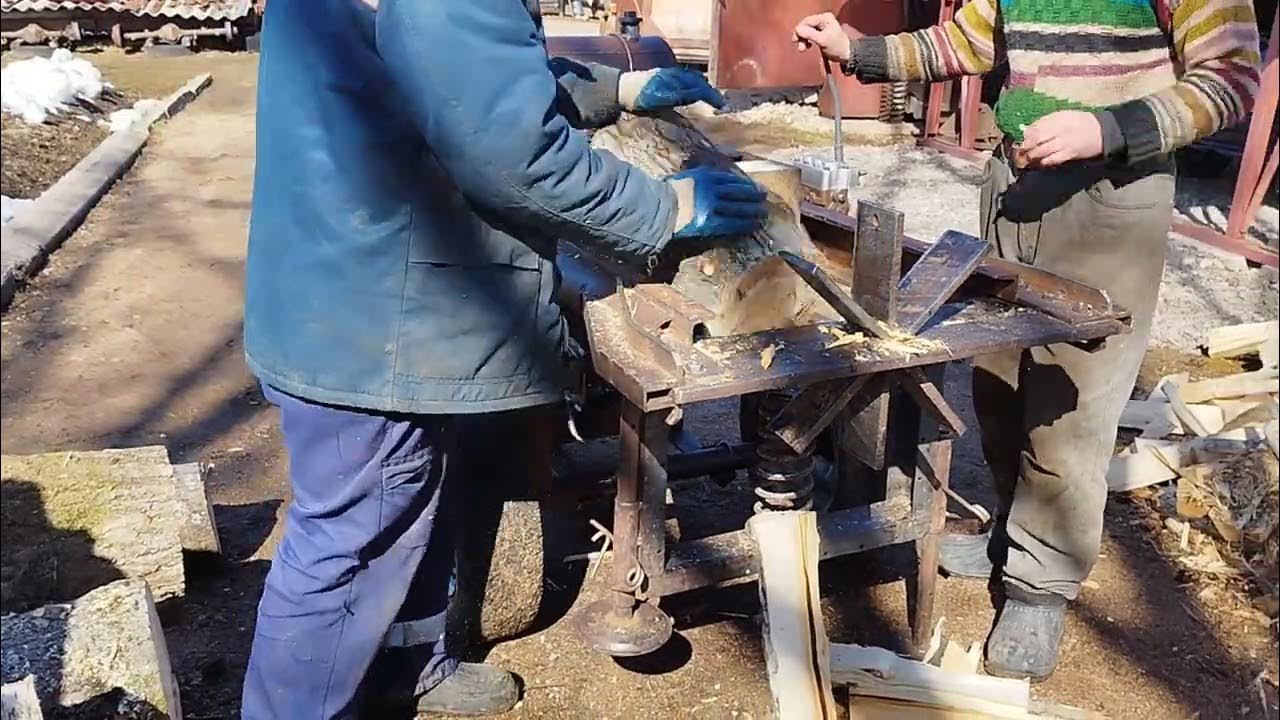 Самодельный мощный гидравлический дровокол. - YouTube