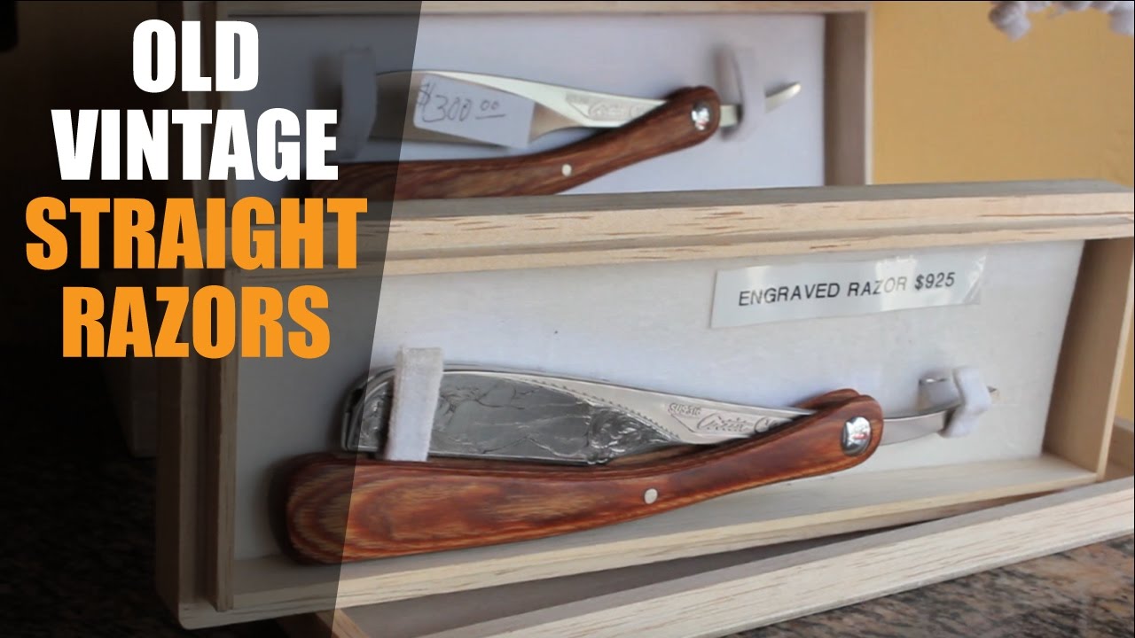 Old Vintage Straight Shaving Razors - YouTube