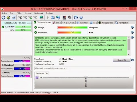 معرفة صحة الهار ديسك والاداء|شرح برنامجHardDisk Sentinel + crack - YouTube