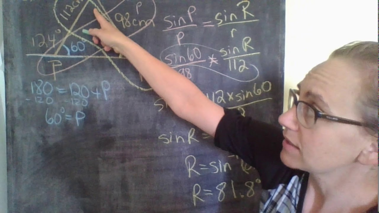 MCF3M Sine Law - YouTube
