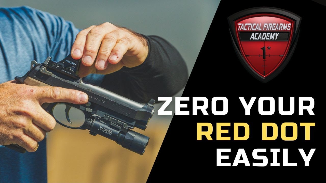 Zero Your Red Dot Fast and Easily Like This - YouTube