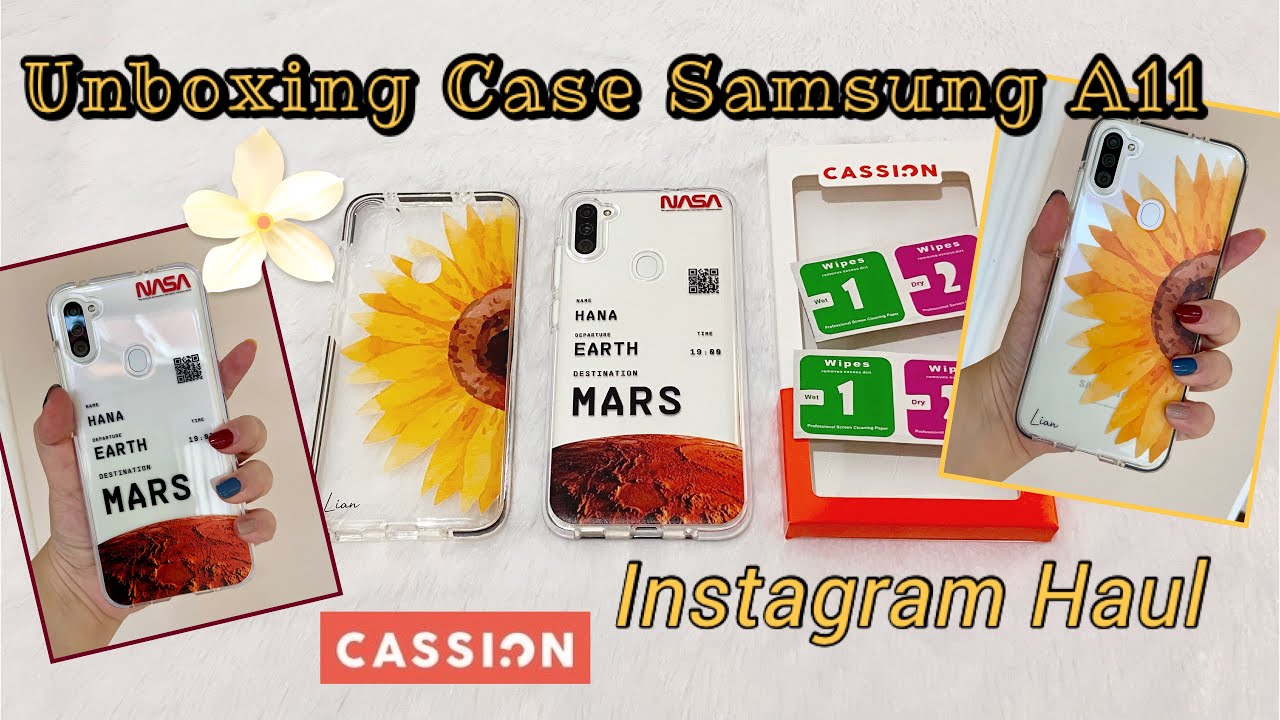 Unboxing Case Samsung A11 from Cassion Store | NASA & Flower 🚀 ...