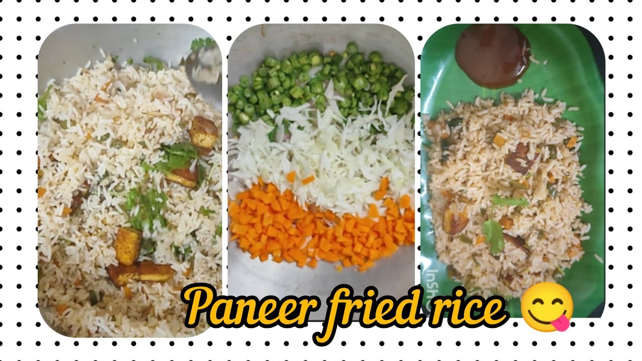 Easy lunch box recipe 😋🍱|paneer fried rice|how to make paneer fried ...