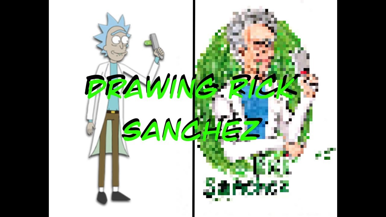 Drawing a More Realistic Rick Sanchez (Rick and Morty) - YouTube