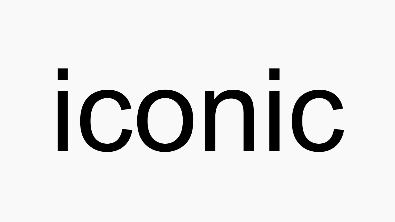 How to pronounce iconic - YouTube