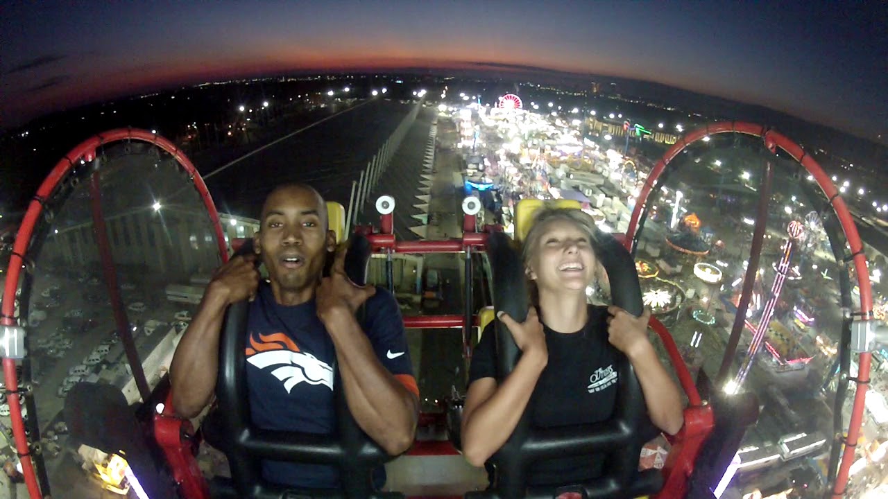 2018 Tulsa State Fair Skyscraper Ride!!! Awesome! - YouTube
