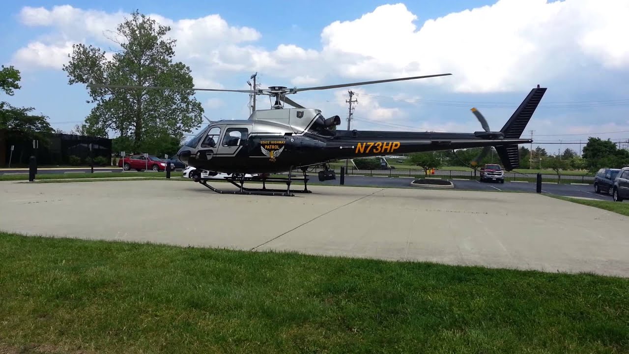 State trooper copter taking off in Columbus Ohio - YouTube