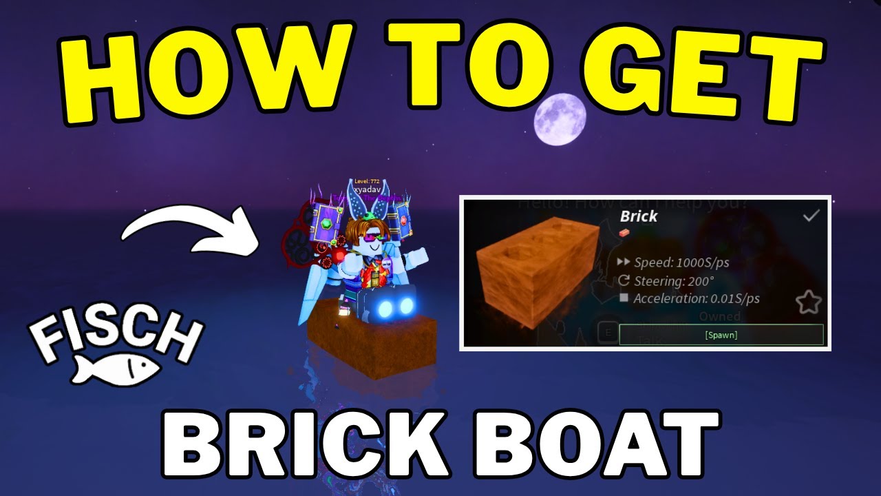 How To Get Brick Boat in Fisch | Brick Boat Fisch | Roblox - YouTube