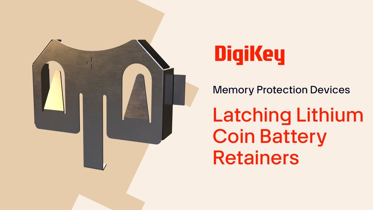 Memory Protection Devices Latching Lithium Coin Cell Battery Retainers ...