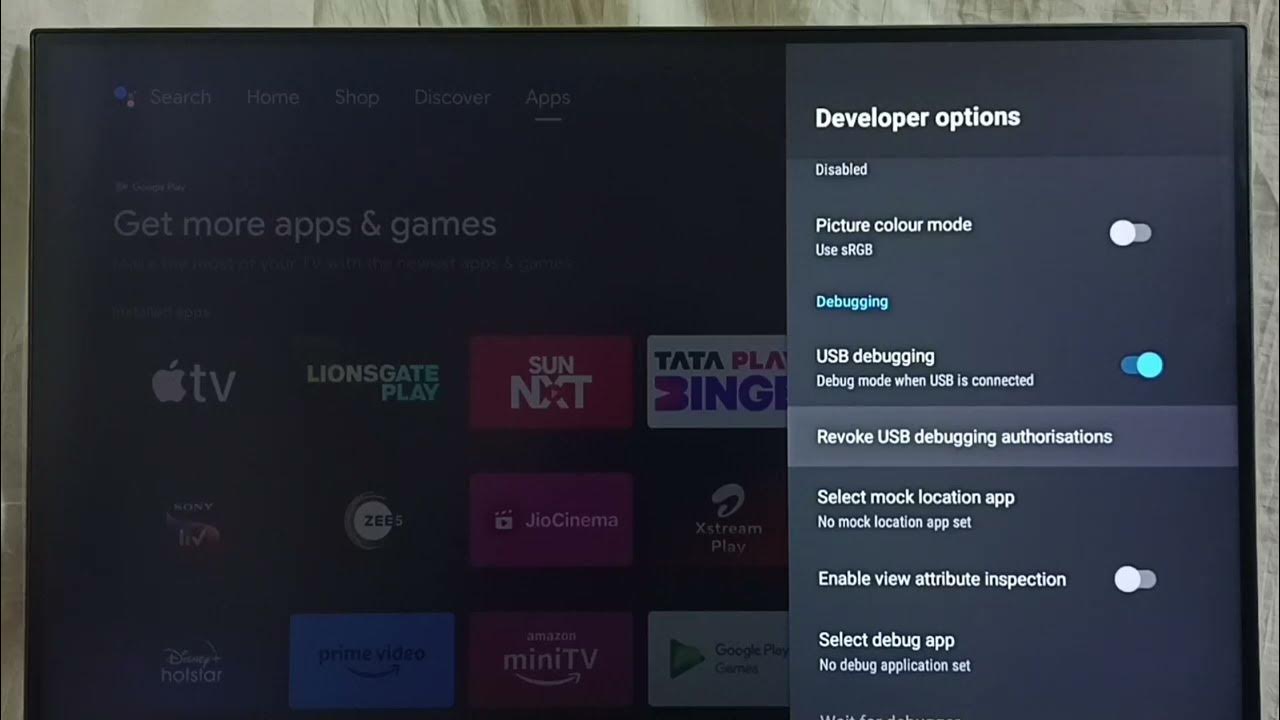 Blaupunkt Android TV : How to Enable or Disable USB Debugging Mode - YouTube
