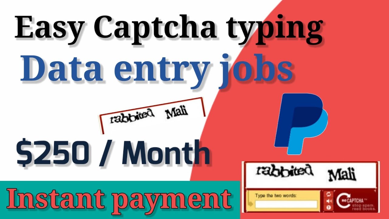 captcha typing job | Data entry jobs | Work from home jobs | Mega ...