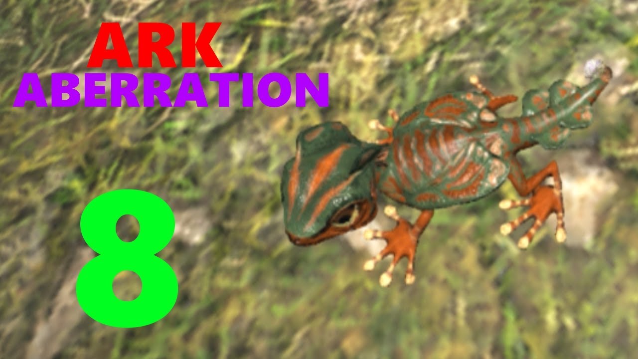 [8] Basilisk Tame Attempt + Baby Glowtail! (Ark Aberration) - YouTube