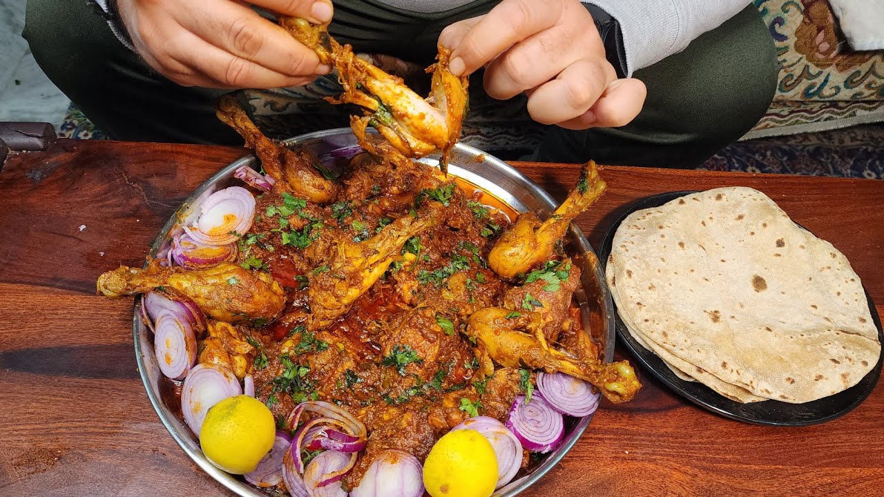 Fry Chicken Kadai | Bhunji Hui Chicken Kadai | Fry Kadai Chicken Recipe ...