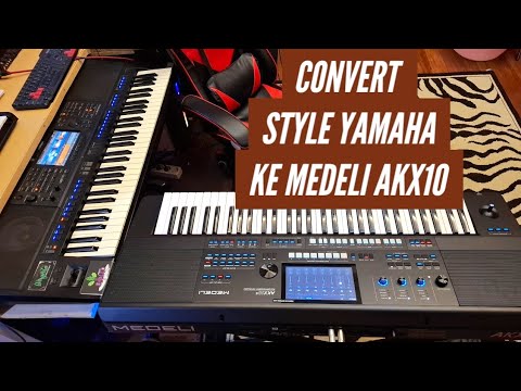 Cara Convert style yamaha ke medeli akx10 akx10s - YouTube