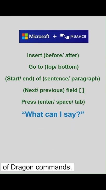 How to: Use basic commands to navigate in your note with Dragon Medical One - YouTube