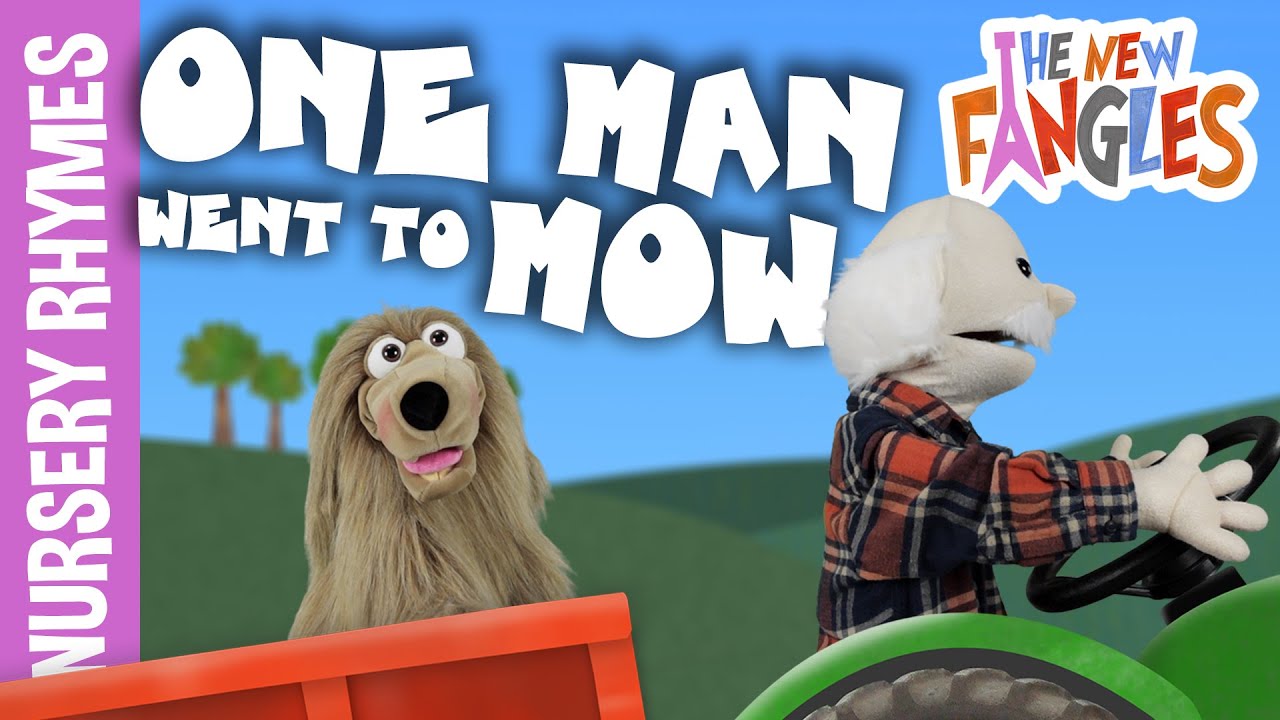 One Man Went to Mow | Nursery Rhymes for Kids | The New Fangles Puppet ...