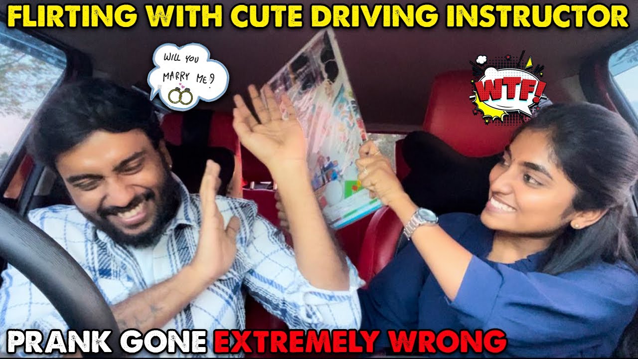 Flirting With Cute Driving Instructor Prank 🚗🧑‍🏫 ️| Prank Gone ...