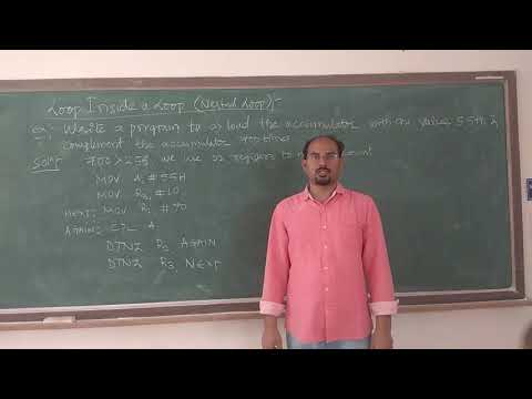 Microcontroller - 18EC46 - Module 3 - Nested Loop - Program 1 - YouTube