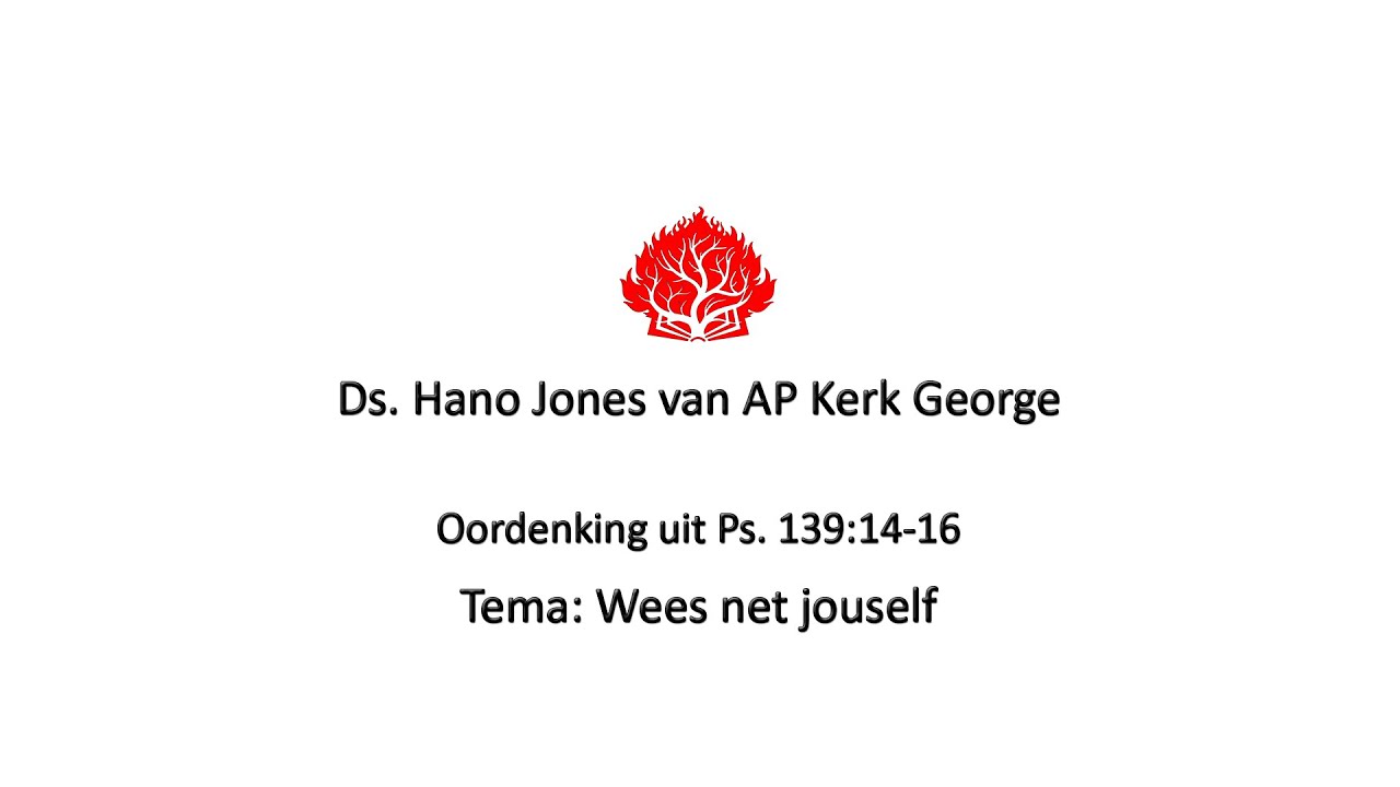 Wees net jouself - YouTube