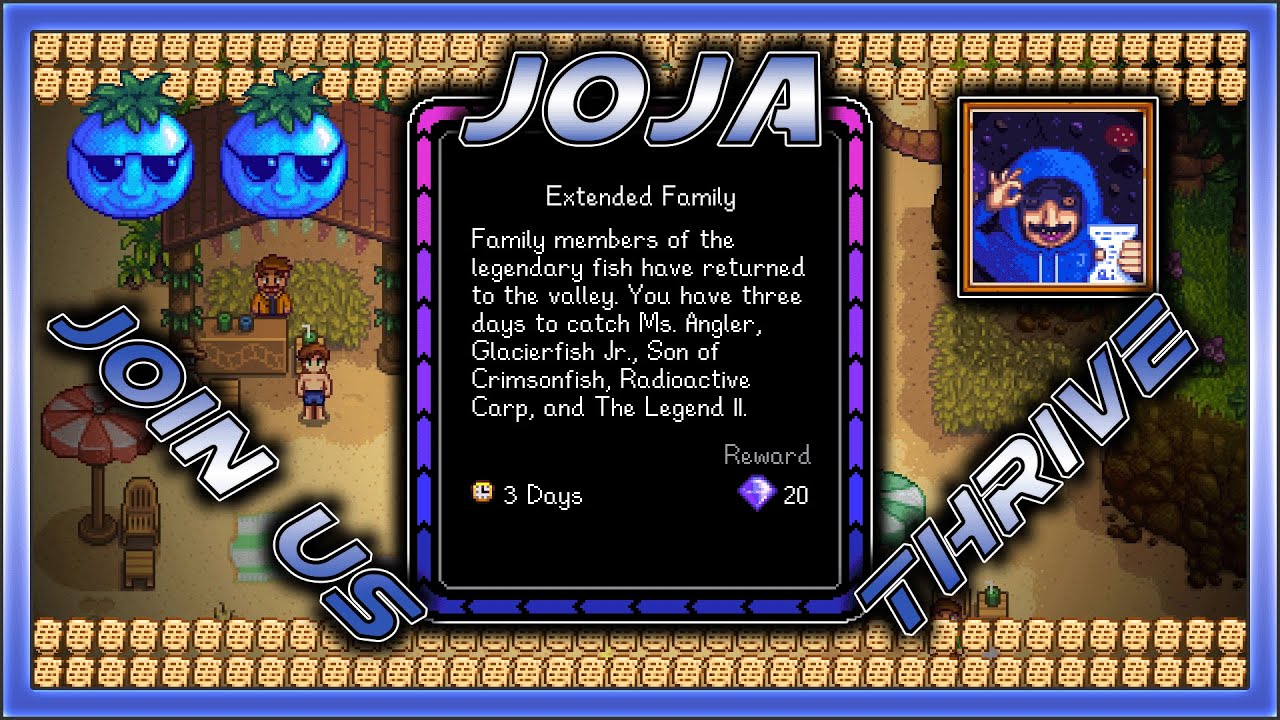 Joja Story | Let's Play Stardew Valley 1.6 | Extended Family, Qi's Crop ...