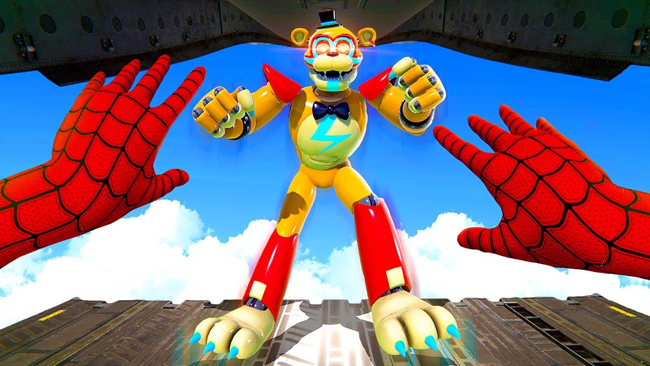 Pushing FNAF Animatronics Out of a Plane - Bonelab VR Mods - YouTube