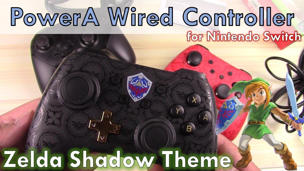 PowerA Zelda Shadow Wired Controller (Cheap Nintendo Switch Pro ...