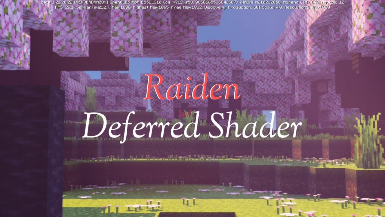 The Most Optimized Deferred Shader In MCPE | Raiden Deferred | 40fps ...