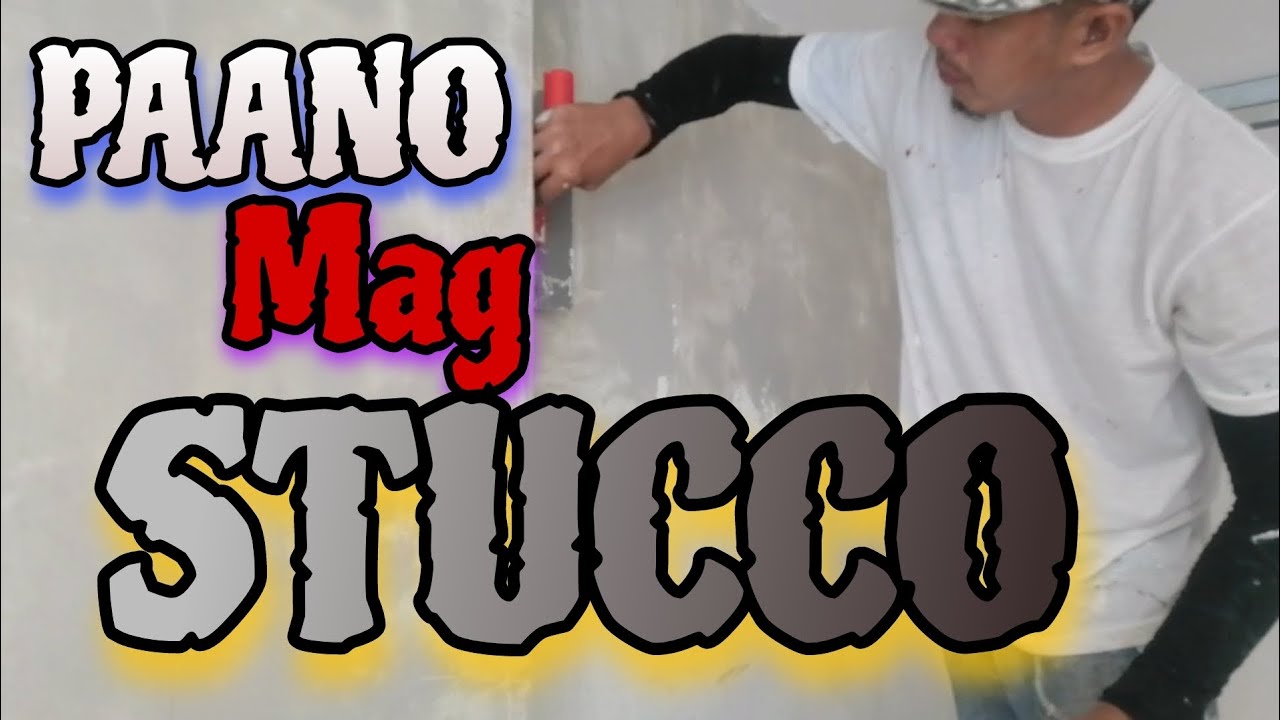Paano mag Stucco | gamit ang A&A stucco Cement - YouTube