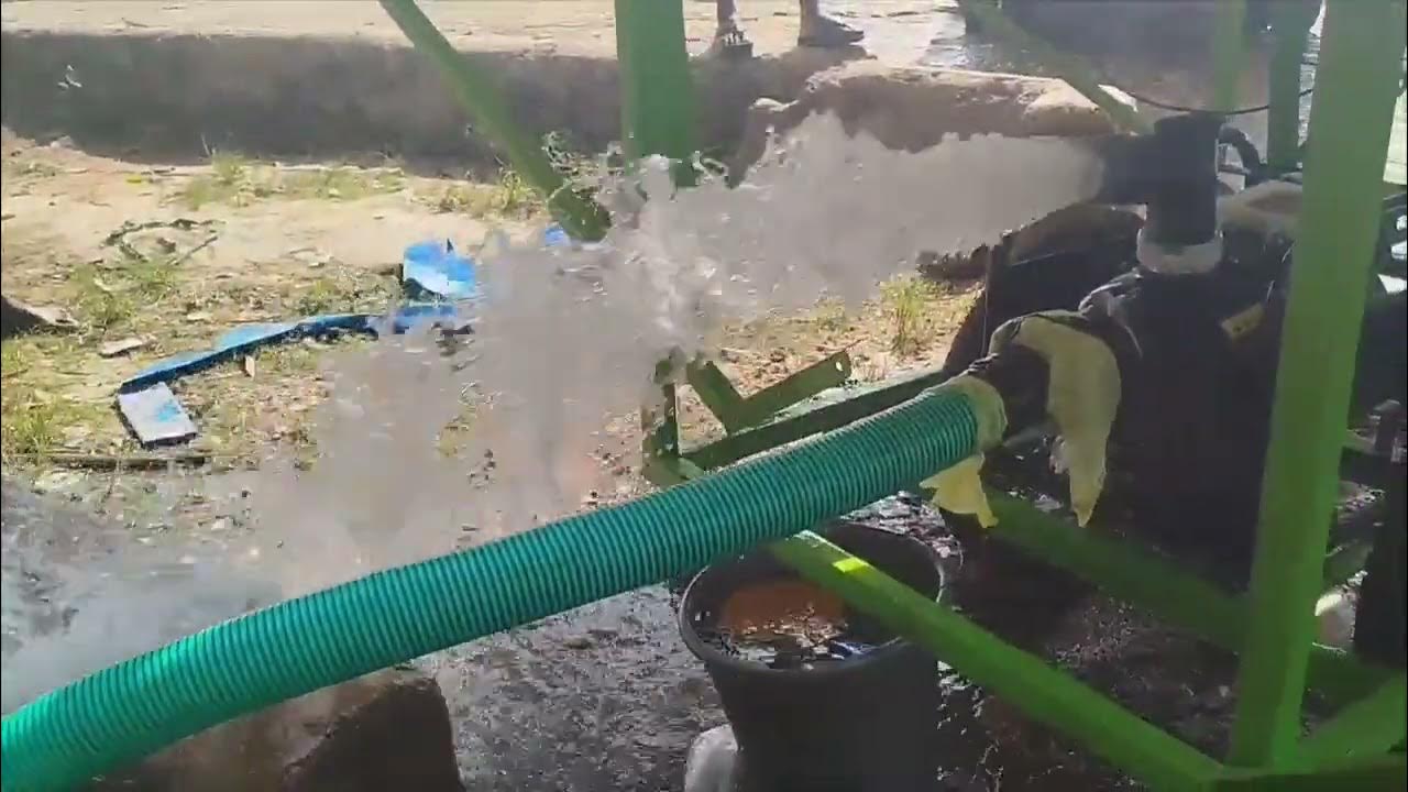 Nimsy solar pumps (2HP) powered by 1800 watts solar panels - YouTube