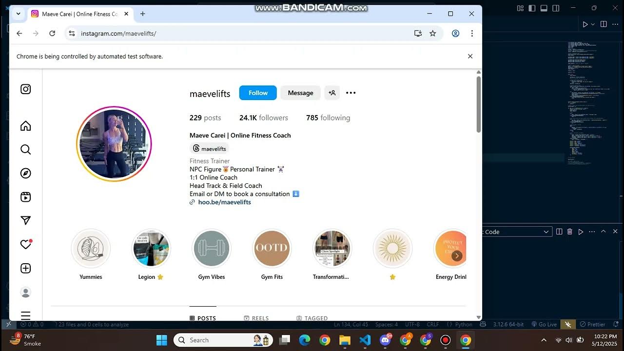Instagram Scraper | Bing + Selenium Automation with Python - YouTube