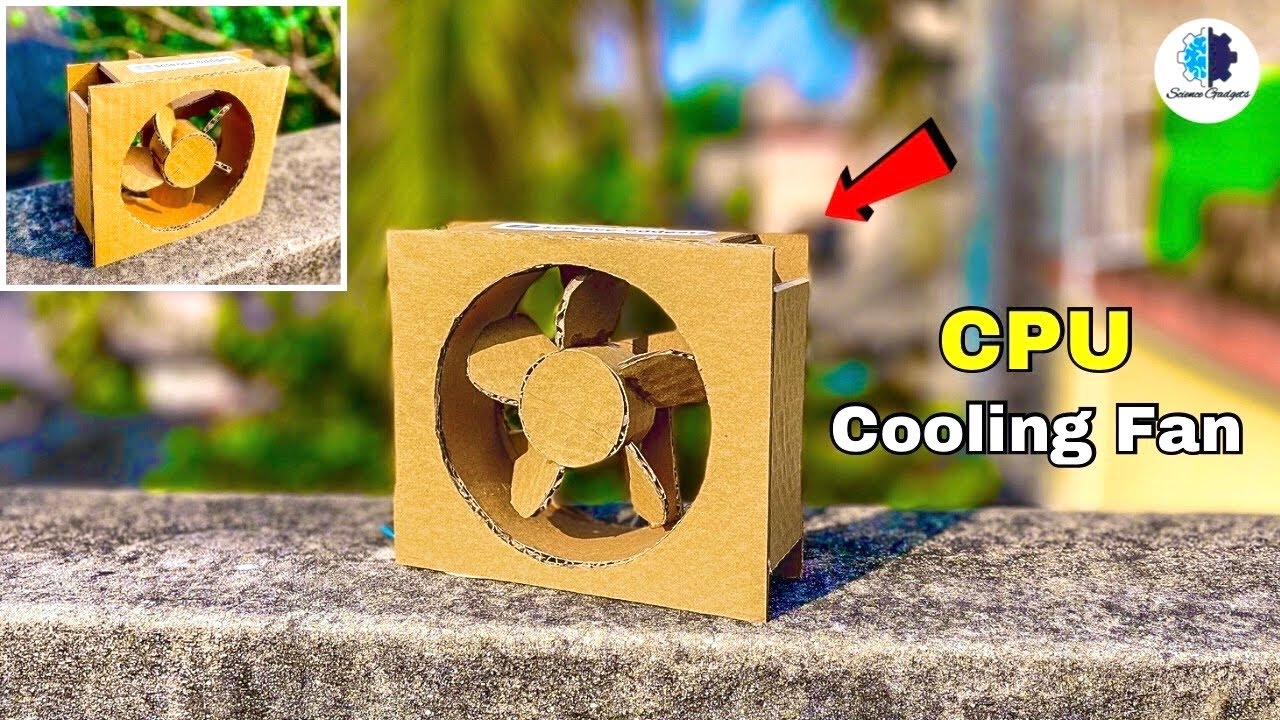 How to make cpu cooling fan at home || cpu cooling fan kaise banaye ...