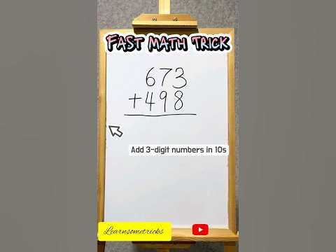 Maths tricks | Addition tricks|Vedic maths#shortfeed #shortsviral #mathstricks # ...