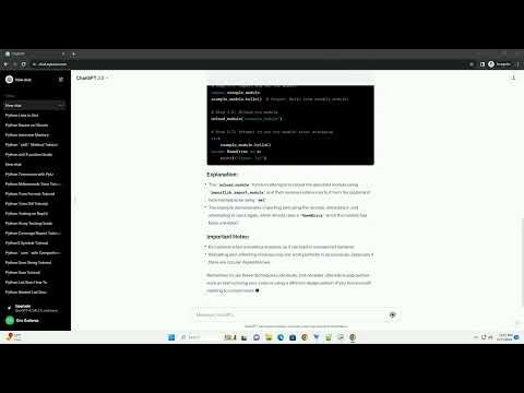 python unload module from memory - YouTube