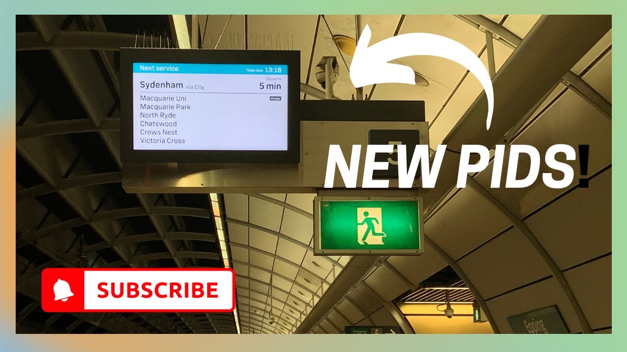 SYDNEY METRO - Brand New PIDS Design! - YouTube