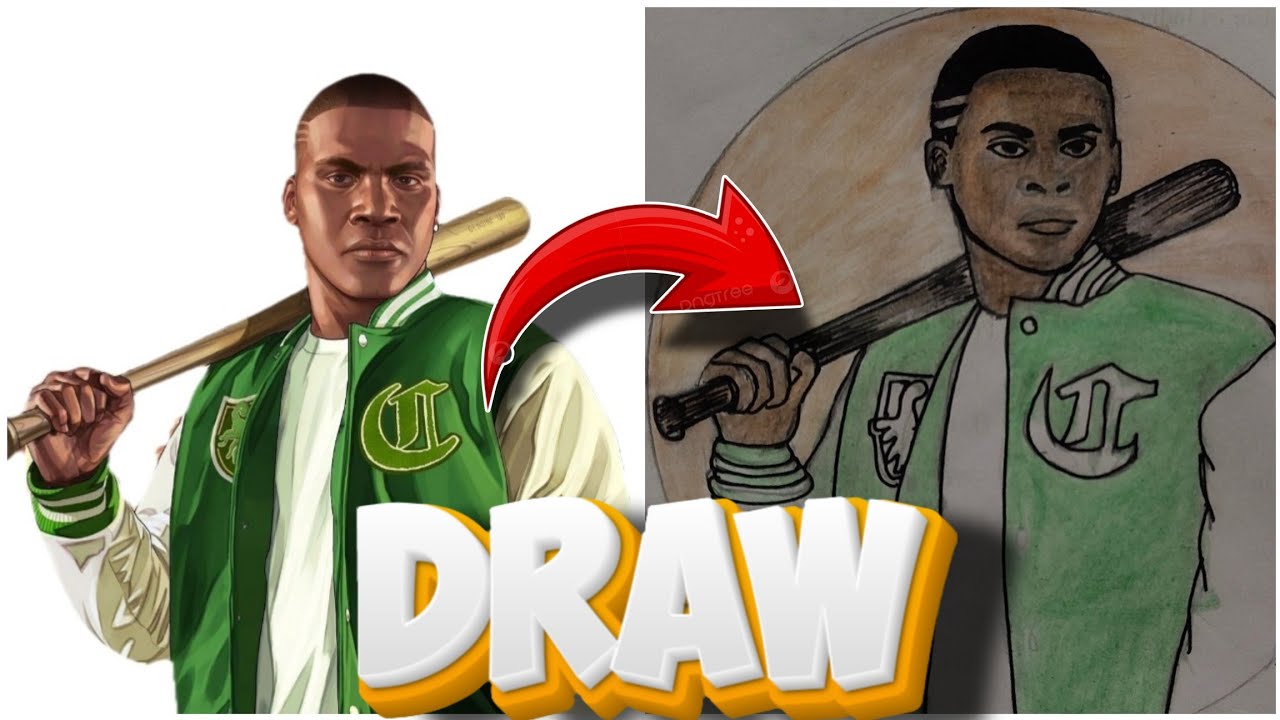 GTA 5 DRAWING | HOW TO DRAW GTA 6 | GTA 5, 6 NEW VIDEO 2025 | DRAWING ...