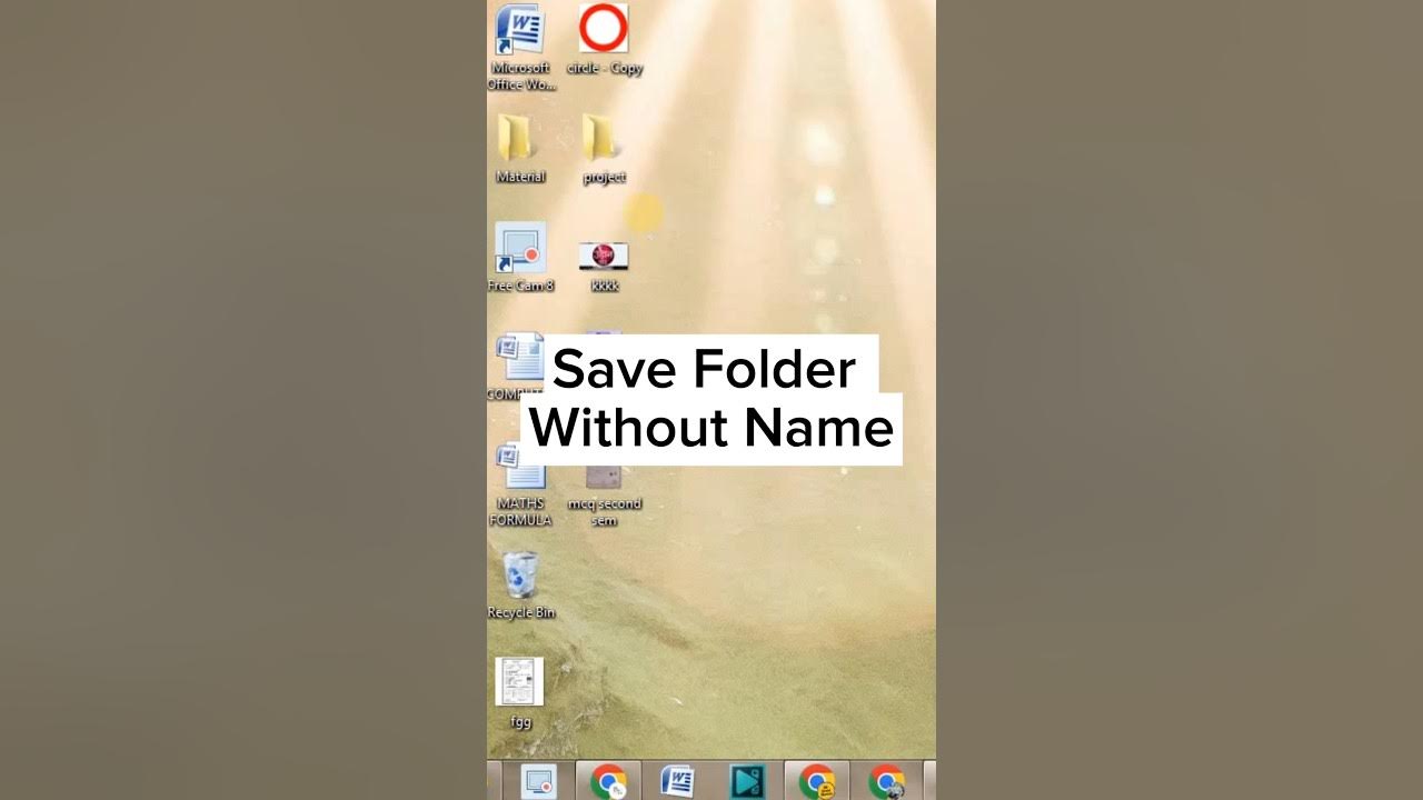 Save Folder Without Name// Save File and Folders// Computer Tricks//@BKCOMPUTERLAB - YouTube